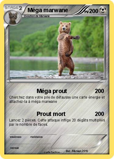 Pokémon Mega marwane - Méga prout - Ma carte Pokémon