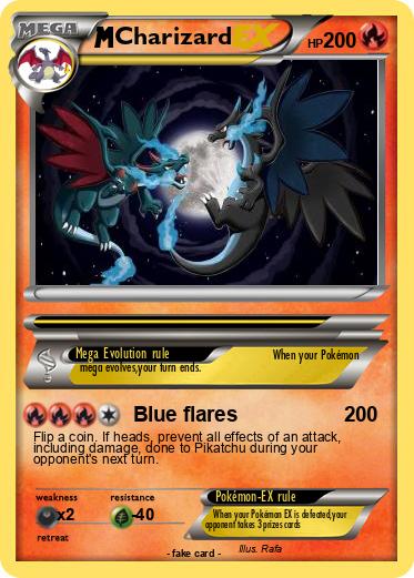 Pokémon Charizard 11375 11375 - Blue flares - My Pokemon Card