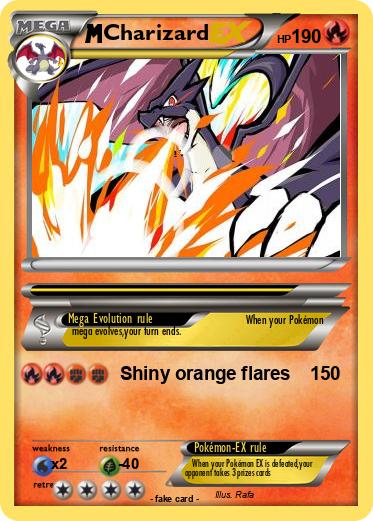 Pokémon Charizard 11376 11376 - Shiny orange flares - My Pokemon Card