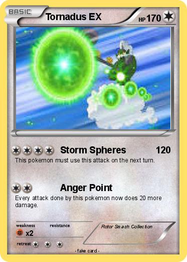 Pokémon Tornadus EX 33 33 - Storm Spheres - My Pokemon Card