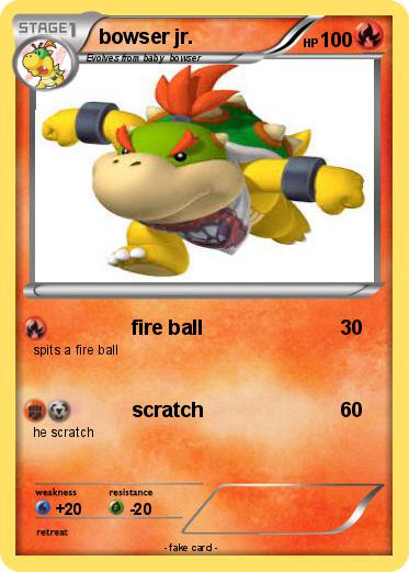 Pokémon bowser jr 921 921 - fire ball - My Pokemon Card