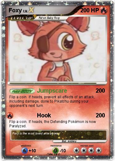 Pokémon Foxy 854 854 - Jumpscare - My Pokemon Card