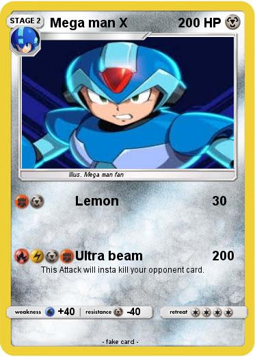 Pokémon Mega man X 32 32 - Lemon - My Pokemon Card