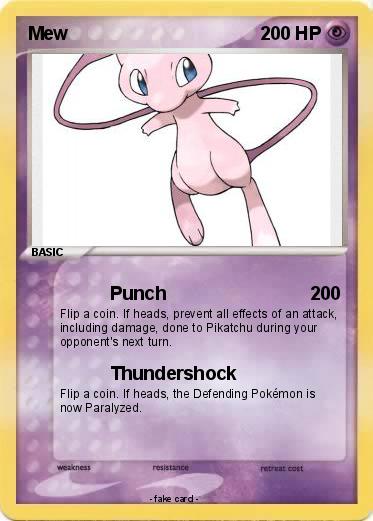 Pokémon Mew 5548 5548 - Punch - My Pokemon Card