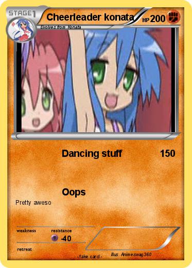 Pokémon Cheerleader konata - Dancing stuff - My Pokemon Card
