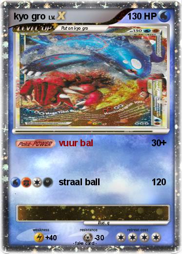 Pokémon kyo gro - vuur bal - My Pokemon Card