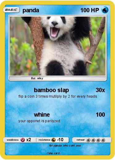 Pokémon panda 1181 1181 - bamboo slap - My Pokemon Card