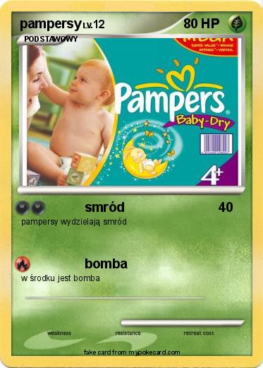 Pokémon pampersy - smród - Twoja własna karta pokemon