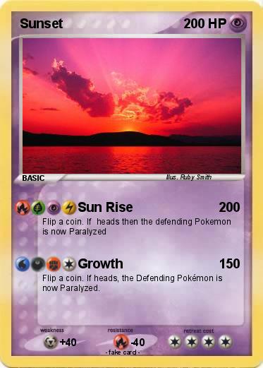 Pokémon Sunset 147 147 - Sun Rise - My Pokemon Card