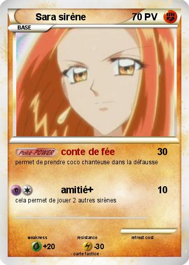 Pokémon Sara sirene - conte de fée - Ma carte Pokémon
