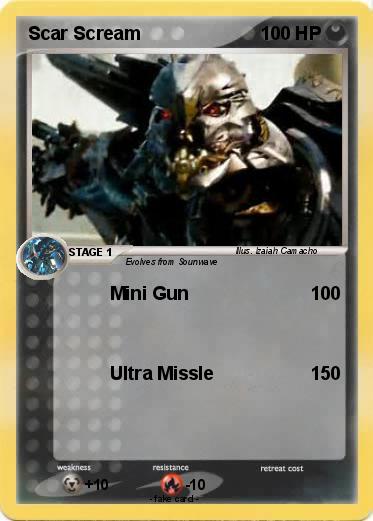 Pokémon Scar Scream - Mini Gun - My Pokemon Card