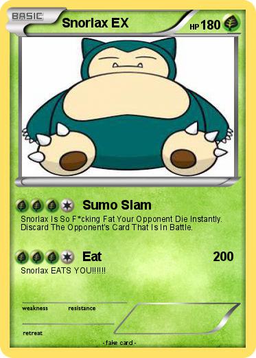 Pokémon Snorlax EX 21 21 - Sumo Slam - My Pokemon Card