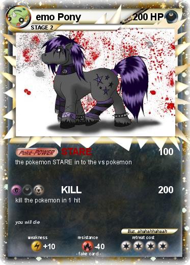 Pokémon emo Pony - STARE - My Pokemon Card