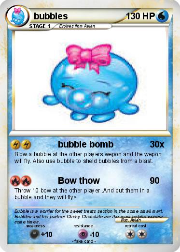 Pokémon bubbles 156 156 - bubble bomb - My Pokemon Card
