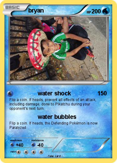 Pokémon bryan 291 291 - water shock - My Pokemon Card