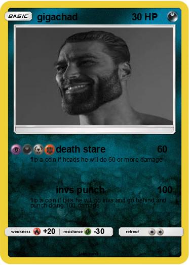 Pokémon gigachad 276 276 - death stare - My Pokemon Card