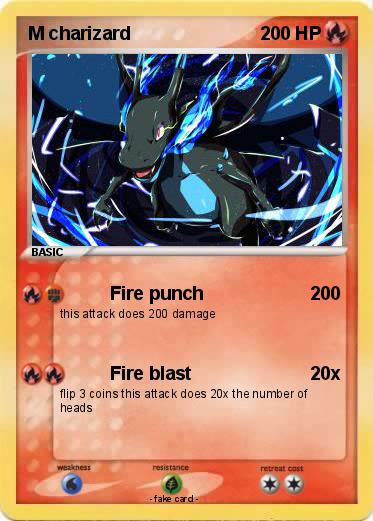 Pokémon M charizard 1184 1184 - Fire punch - My Pokemon Card