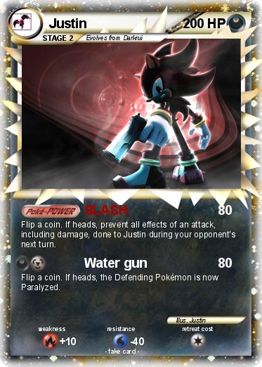 Pokémon Justin 3580 3580 - SLASH - My Pokemon Card