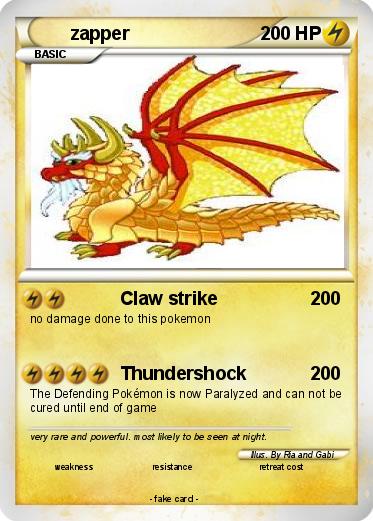 Pokémon zapper 28 28 - Claw strike - My Pokemon Card