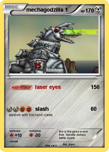 Pokémon mechagodzilla 1 6 6 - laser eyes - My Pokemon Card