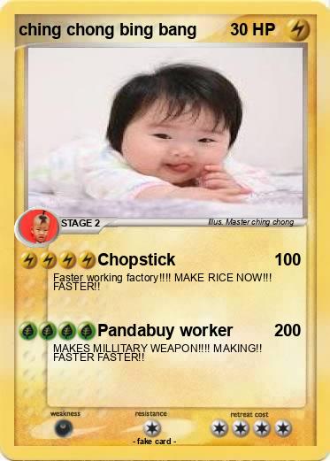 Pokémon ching chong bing bang - Chopstick - My Pokemon Card