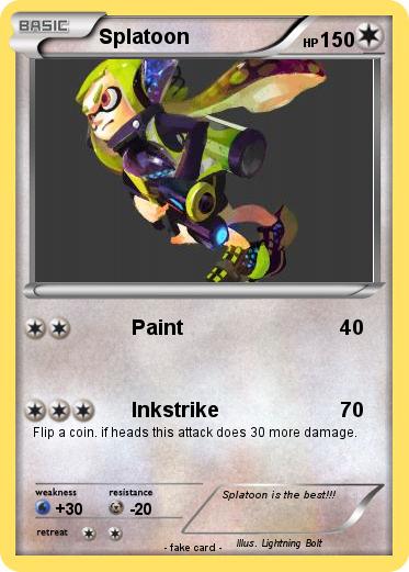 Pokémon Splatoon 53 53 - Paint - My Pokemon Card