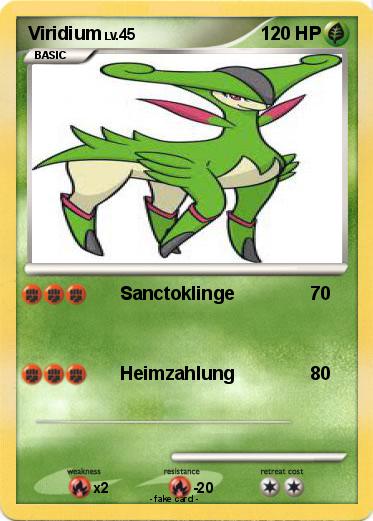 Pokémon Viridium 82 82 - Sanctoklinge - My Pokemon Card