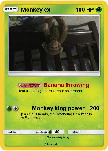 Pokémon Monkey ex 12 12 - Banana throwing - My Pokemon Card