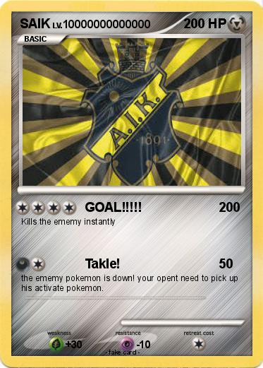 Pokémon SAIK 1 1 - GOAL!!!!! - My Pokemon Card
