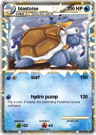 Pokémon blastoise 719 719 - surf - My Pokemon Card