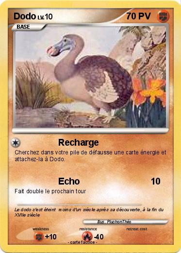 Pokémon Dodo 197 197 - Recharge - Ma carte Pokémon