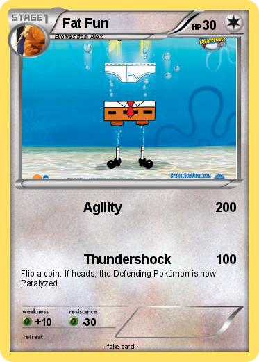 Pokémon Fat Fun 1 1 - Agility - My Pokemon Card