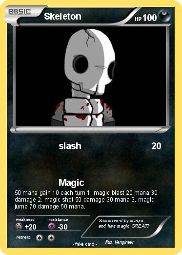 Pokémon Skeleton 552 552 - slash - My Pokemon Card