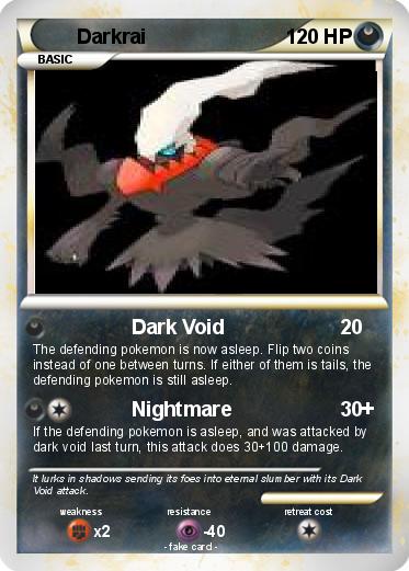 Pokémon Darkrai 1422 1422 - Dark Void - My Pokemon Card