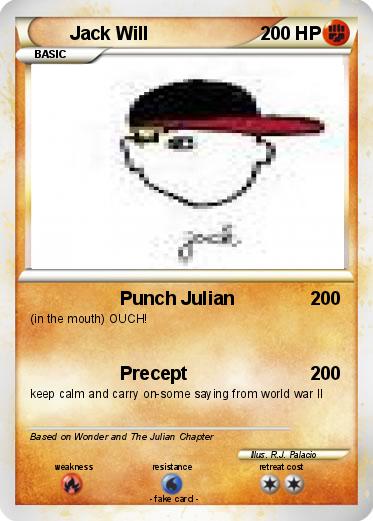 Pokémon Jack Will - Punch Julian - My Pokemon Card