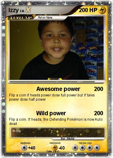 Pokémon Izzy 109 109 - Awesome power - My Pokemon Card