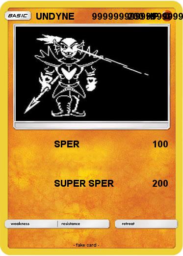 Pokémon UNDYNE 99999999999999999 99999999999999999 - SPER - My Pokemon Card