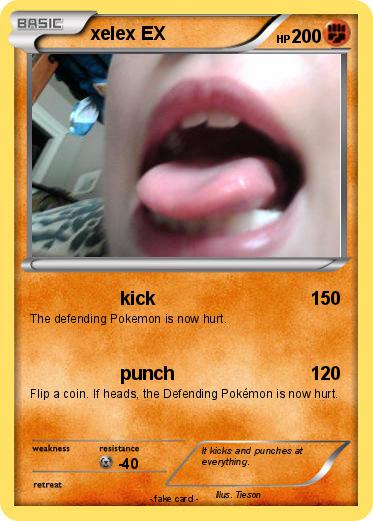 Pokémon xelex EX - kick - My Pokemon Card