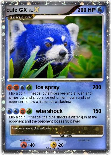 Pokémon cute GX - ice spray - My Pokemon Card