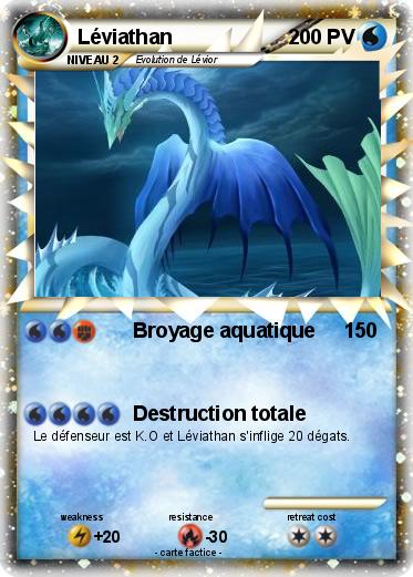 Pokémon Leviathan 81 81 - Broyage aquatique - Ma carte Pokémon
