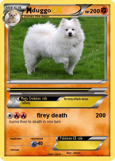 Pokémon duggo - firey death - My Pokemon Card