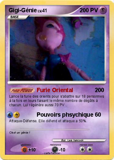 Pokémon Gigi Genie - Furie Oriental - Ma carte Pokémon
