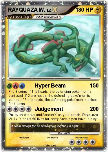 Pokémon RAYQUAZA W 1 1 - Hyper Beam - My Pokemon Card