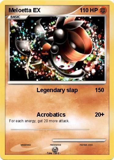Pokémon Meloetta EX 16 16 - Legendary slap - My Pokemon Card