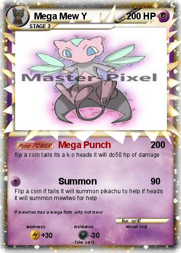 Pokémon Mega Mew Y - Mega Punch - My Pokemon Card