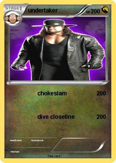 Pokémon undertaker 972 972 - chokeslam - My Pokemon Card