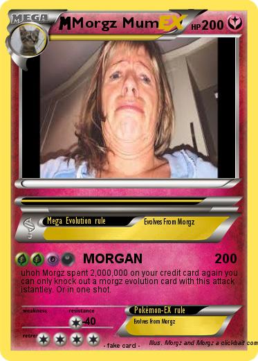 Pokémon Morgz Mum 11 11 - MORGAN - My Pokemon Card