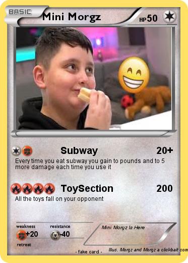 Pokémon Mini Morgz 1 1 - Subway - My Pokemon Card