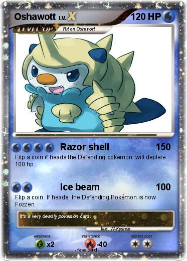 Pokémon Oshawott 926 926 - Razor shell - My Pokemon Card