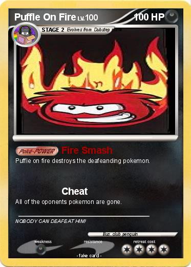 Pokémon Puffle On Fire - Fire Smash - My Pokemon Card